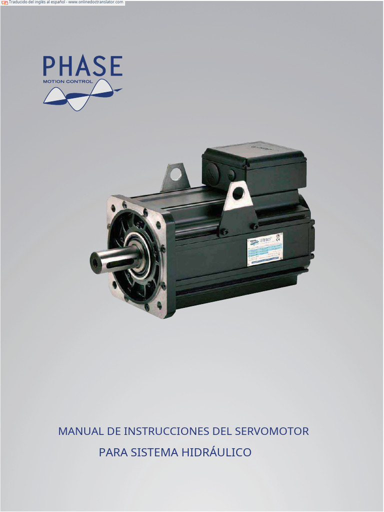 1 Servo Motor PHASE MOTION CONTROL - En.es | PDF | Electricidad ...