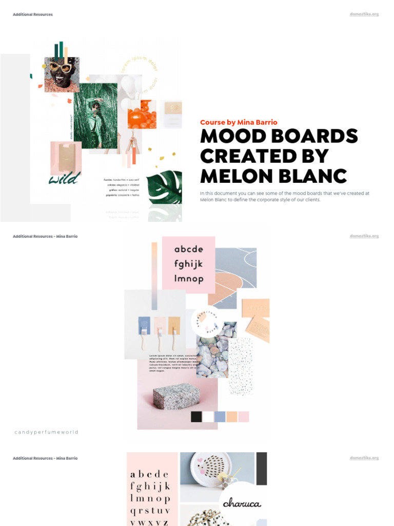 Melon Blanc Corporate Mood Boards | PDF | Social Science