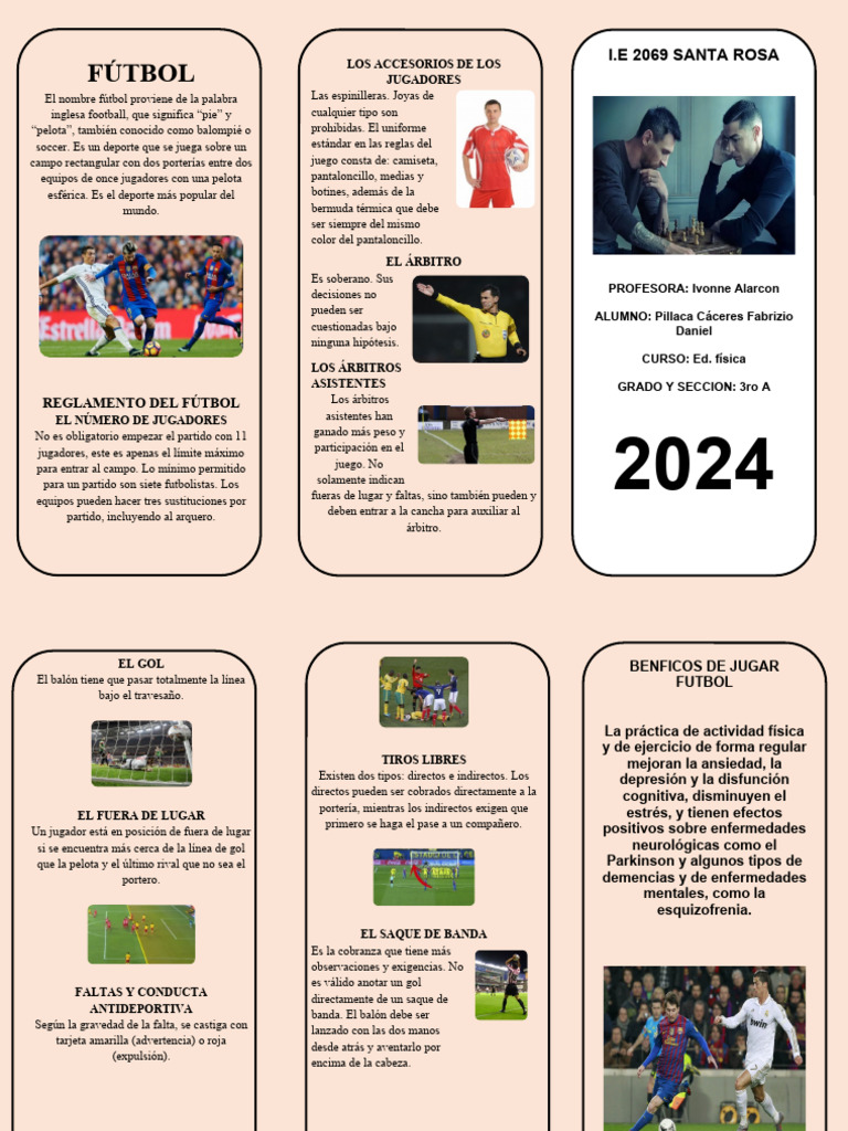 Triptico Del Futbol | Descargar gratis PDF | Asociación de Futbol ...