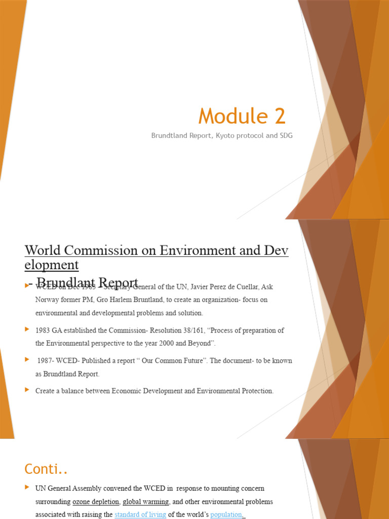 Brundtland Report and Sustainable Development | PDF | Kyoto Protocol ...