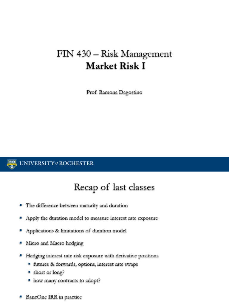 Fin430 04a Market Risk I | Download Free PDF | Financial Risk | Value ... Fin430 04a Market Risk I | Download Free PDF | Financial Risk | Value ...