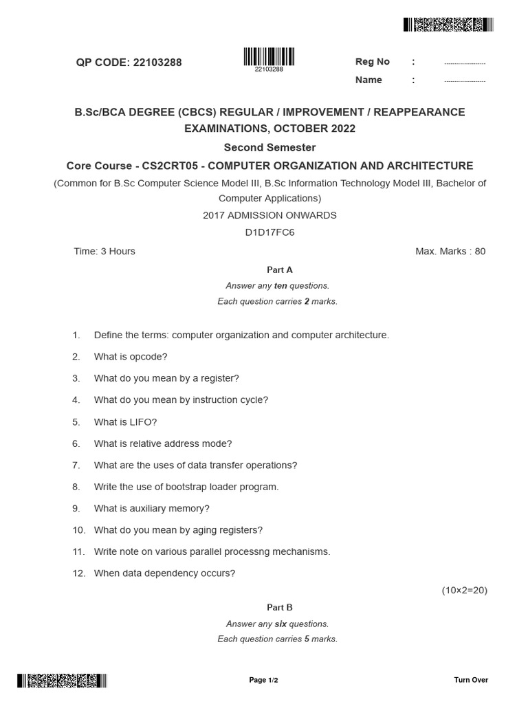 Bca-Computer Organization and Architecture | PDF | Operating System ... Bca-Computer Organization and Architecture | PDF | Operating System ...