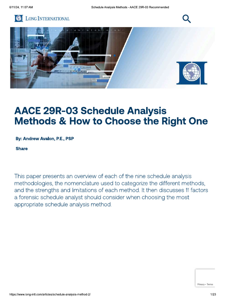 Forensic Delay Analysis | PDF