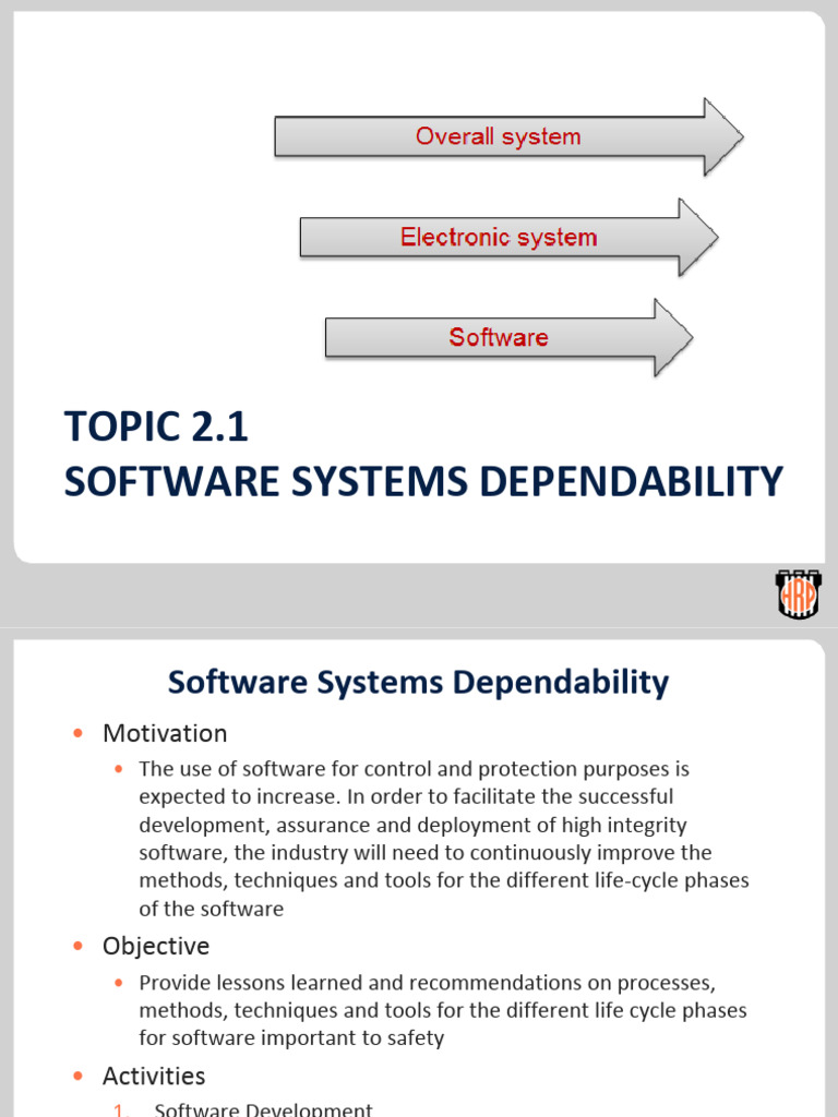2.1 Software Systems Dependability-RevA | PDF | Safety | Certification