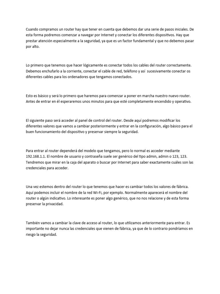 Configurar Un Router Osmely | PDF | Negocios | Informática