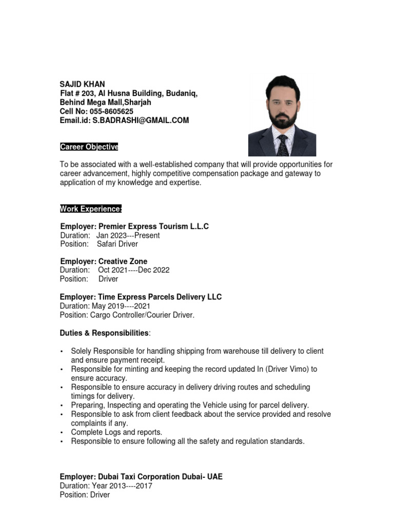 Sajid Khan CV | PDF | United Arab Emirates | Dubai Sajid Khan CV | PDF | United Arab Emirates | Dubai