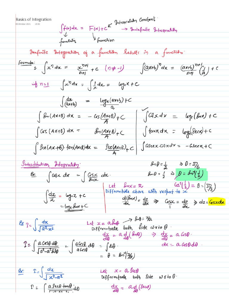 05 Basic of Integration | PDF