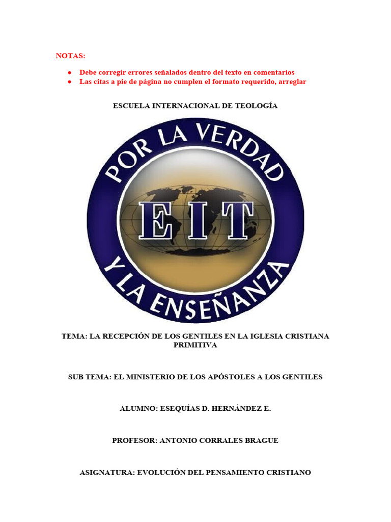 EL MINISTERIO DE LOS APÓSTOLES A LOS GENTILES | Descargar gratis PDF | Pablo el apóstol ...