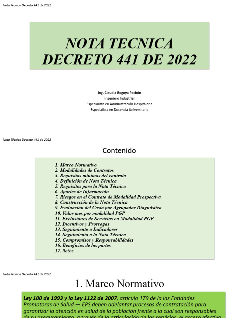 Nota Tecnica Decreto 441 de 2022 | PDF | Cáncer | Neoplasias