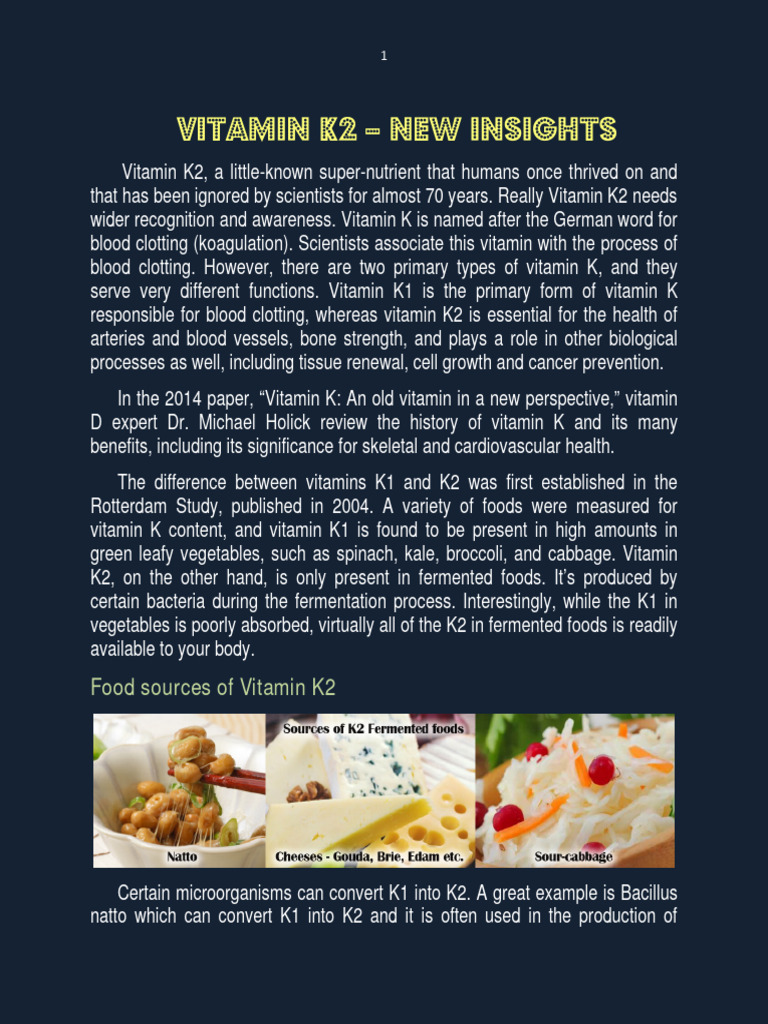 Vitamin-K2-3 | PDF | Vitamin D | Vitamin