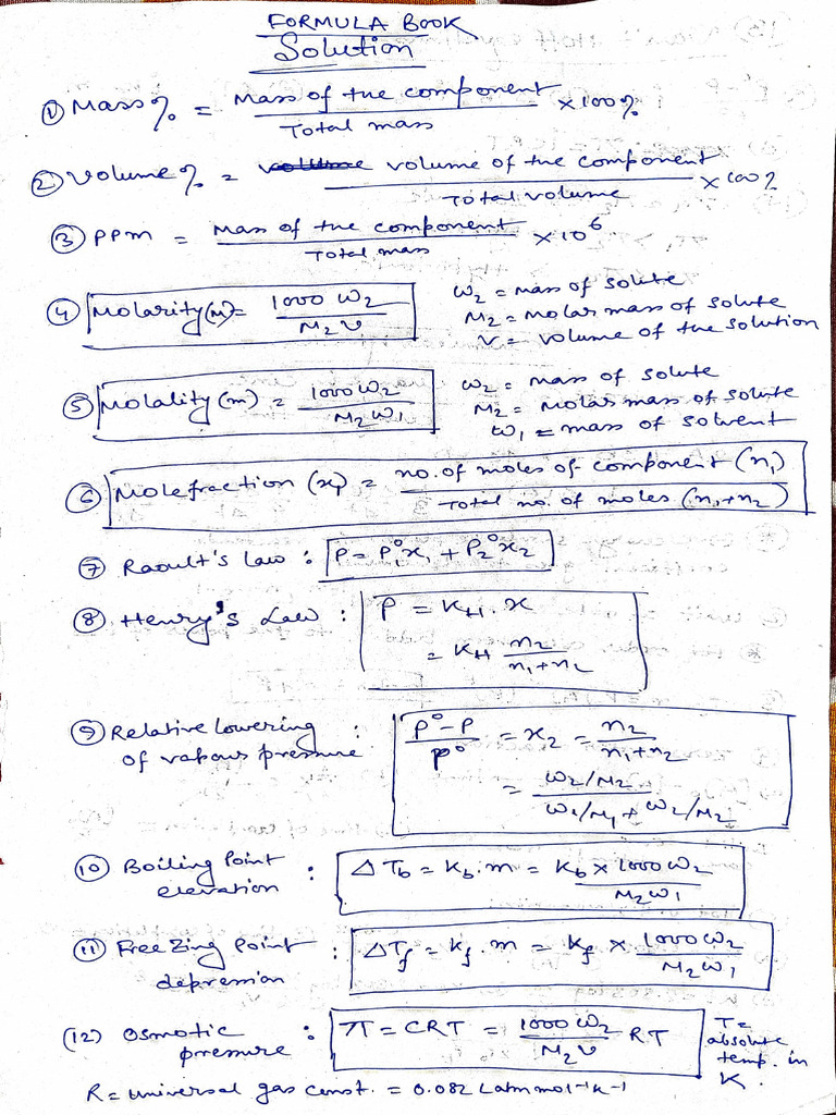 formula book for physical | PDF