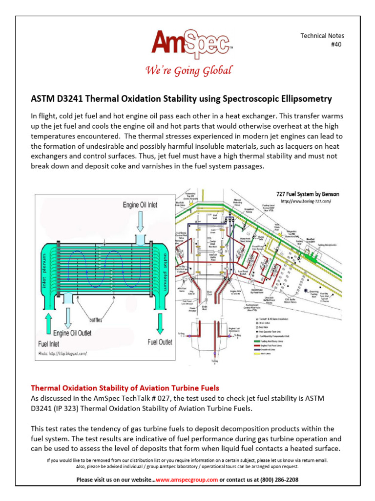 ASTM D3241 Thermal Oxidation Stability using Spectroscopic Ellipsometry | PDF | Applied And ...