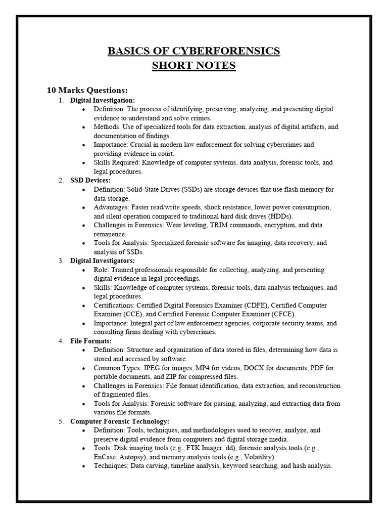 Cyber Forensics Essentials | PDF | Computer Forensics | Digital Forensics