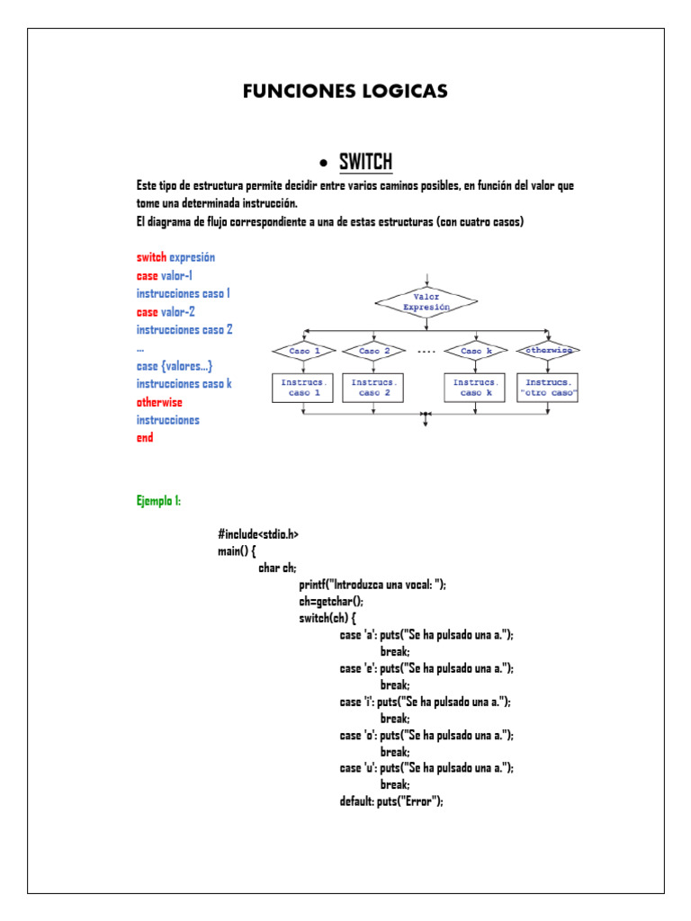 Funciones Logicas | PDF | C ++ | Ingeniería Informática