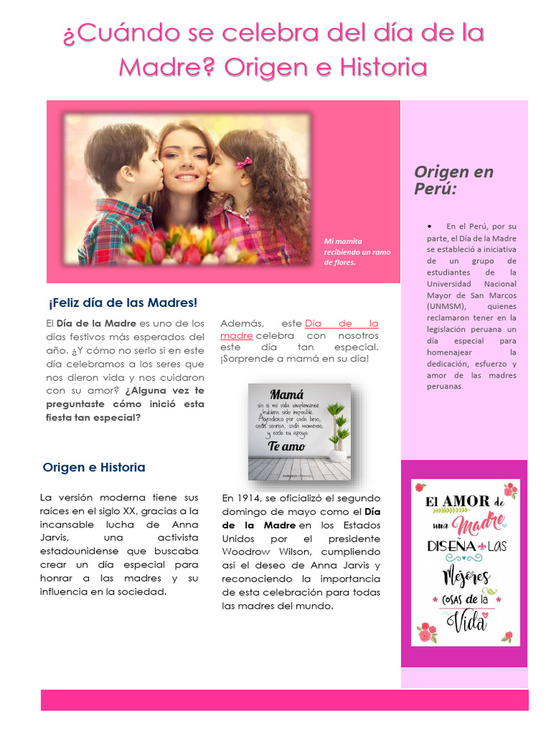 Historia Del Dia de La Madre | PDF
