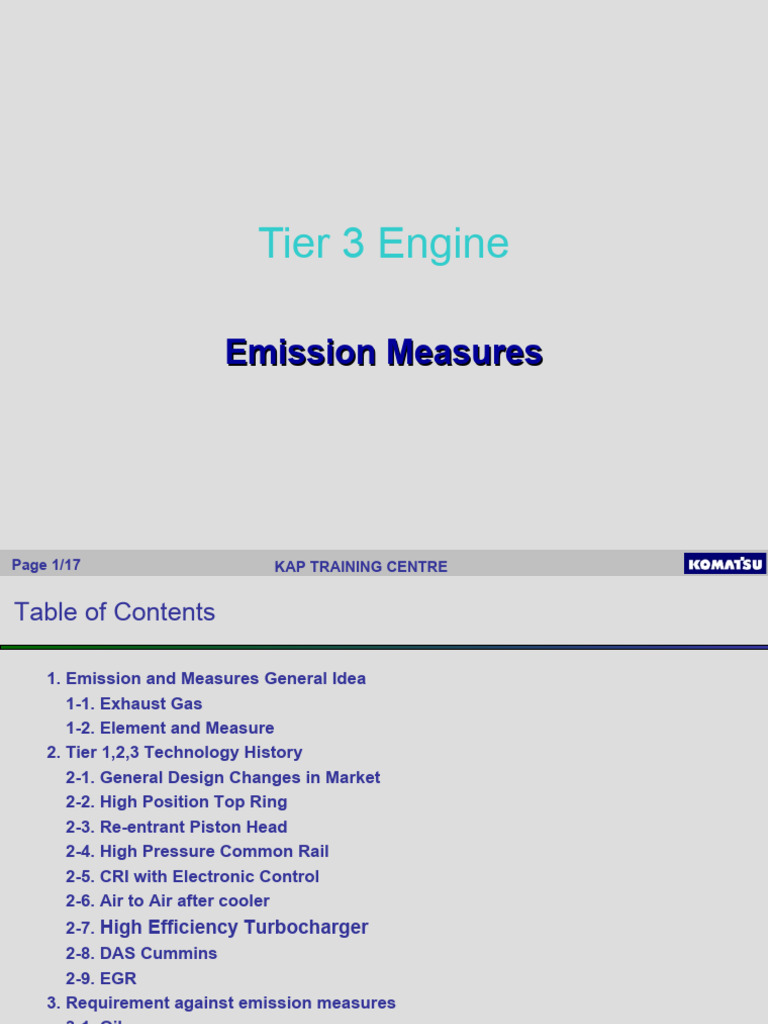 Tier 3 Engine Emission Measures Guide | PDF | Exhaust Gas | Combustion
