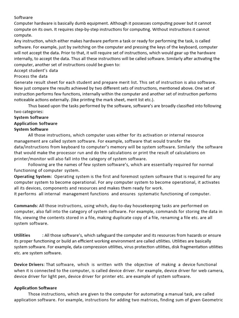 Computer Software | Download Free PDF | Operating System | Graphical User Interfaces