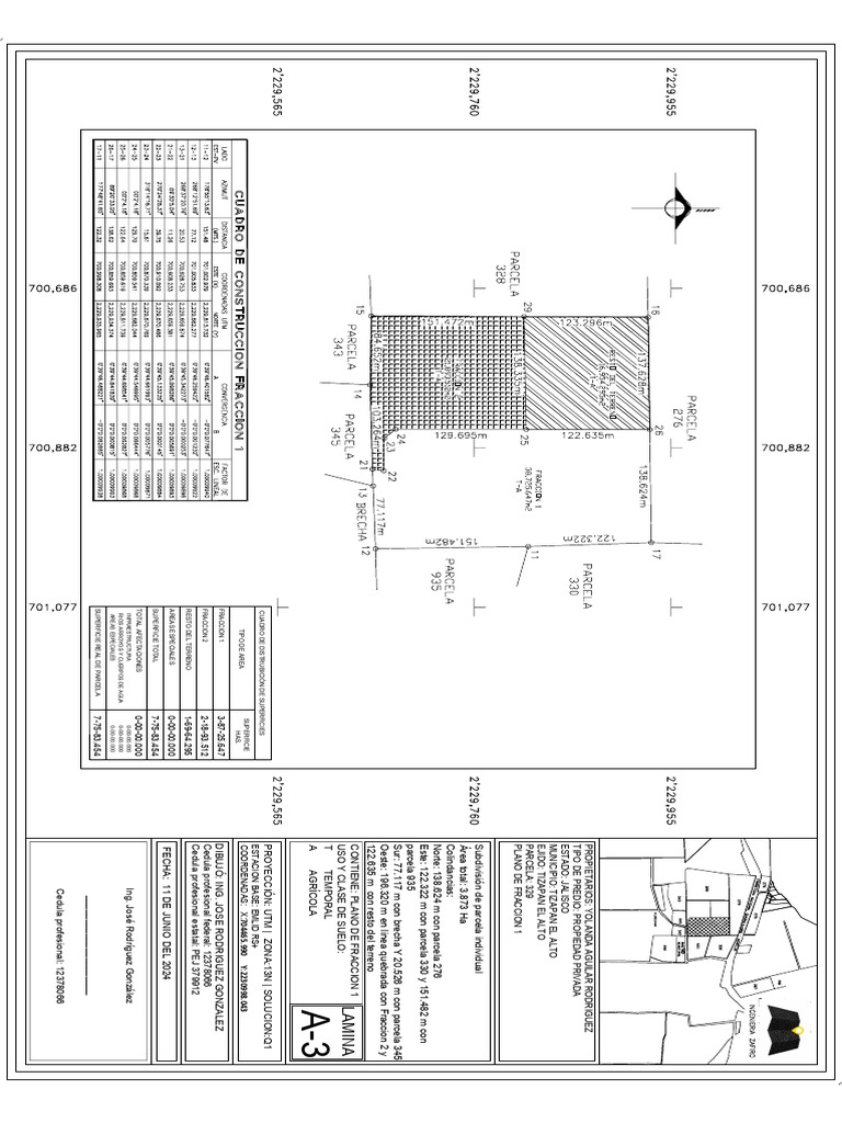 Ejemplo de plano de subdivisión de lote | PDF