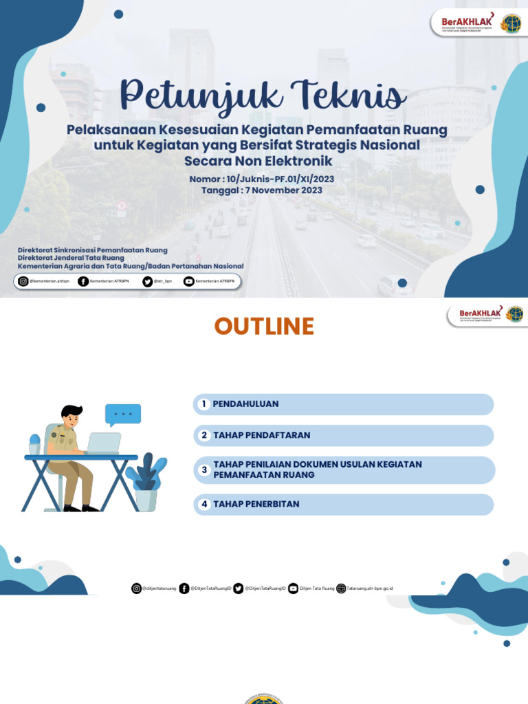 Petunjuk Teknis KKPR Strategis Nasional | PDF