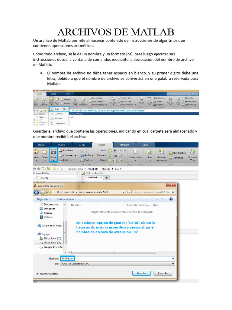 ARCHIVOS DE MATLAB (1) | Descargar gratis PDF | Archivo de computadora | Decimal