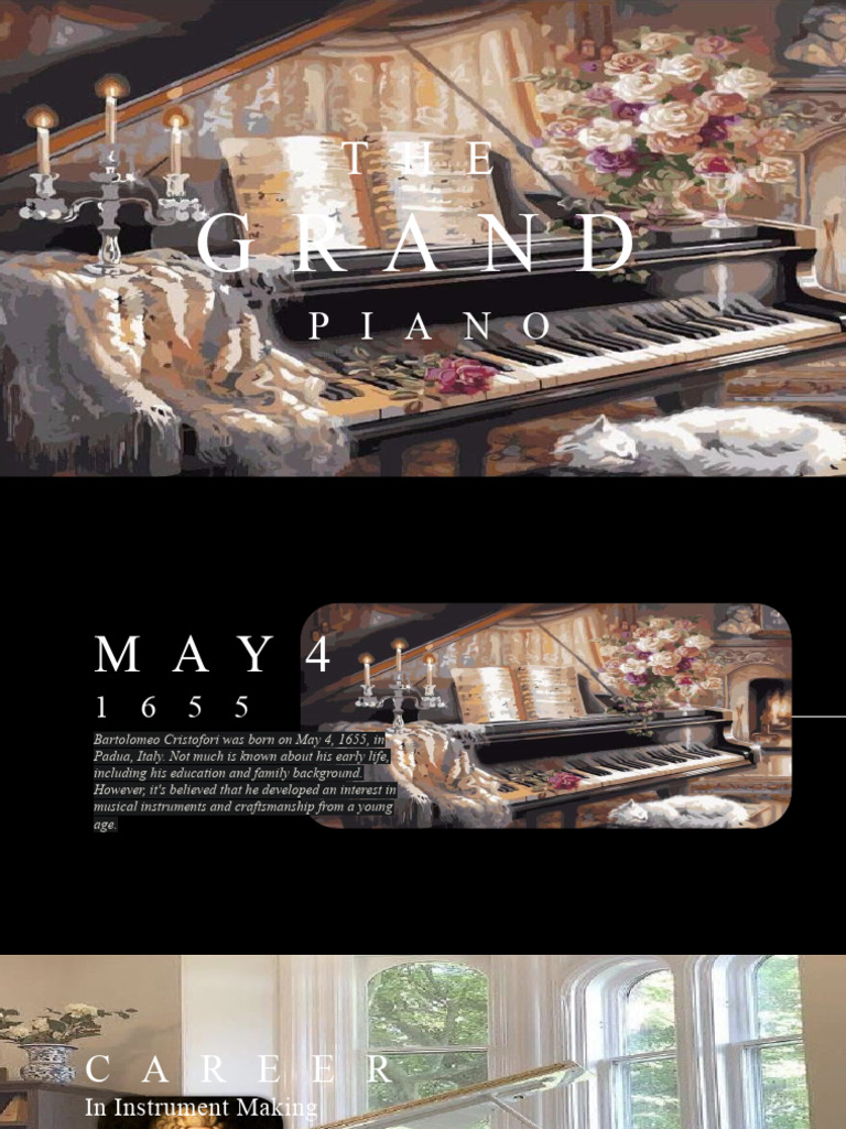 History of The Grand Piano - End Term | PDF | Piano | String Instruments