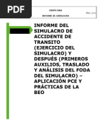 Modelo Informe de Simulacro | PDF