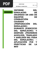 Modelo Informe de Simulacro | PDF