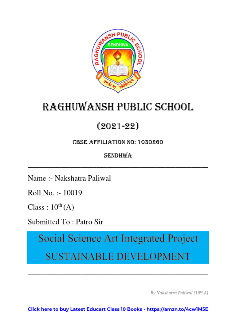 Class 10 Project On Sustainable Development 2 | PDF | Sustainability ...