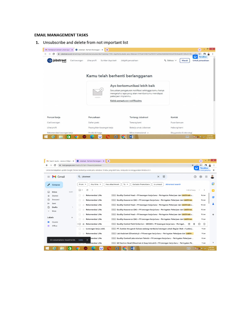 Efficient Email Organization | PDF
