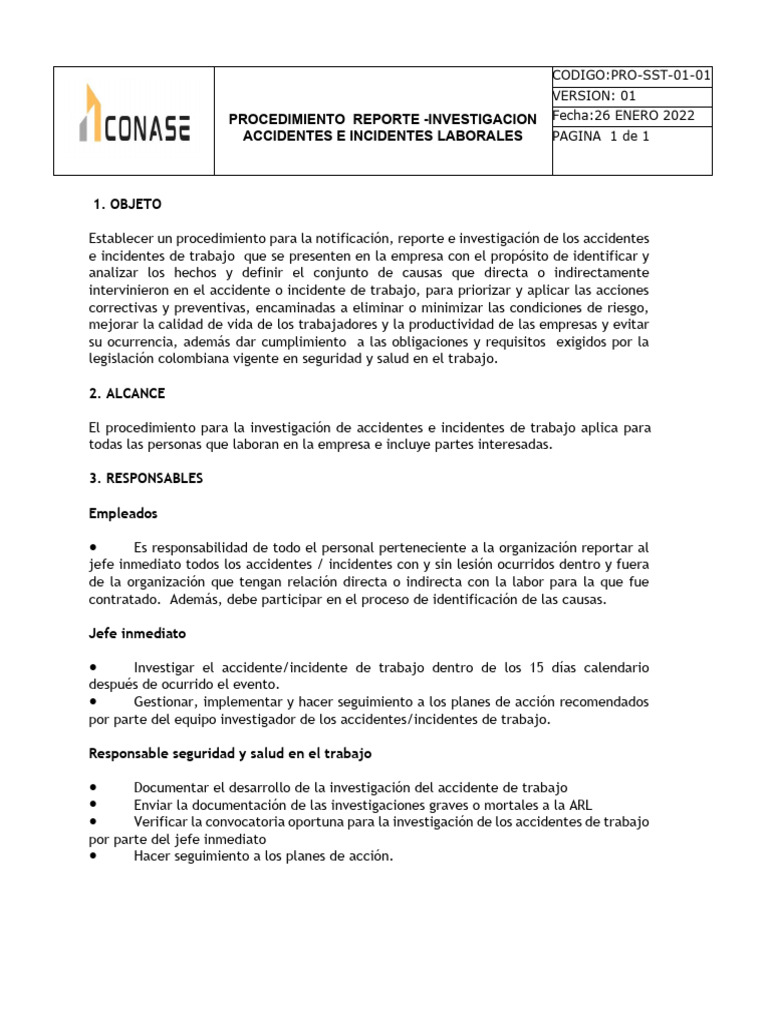 Pro-Sst-01-01 Pro Not Rep e Inv at | PDF | Tecnología e ingeniería Pro-Sst-01-01 Pro Not Rep e Inv at | PDF | Tecnología e ingeniería