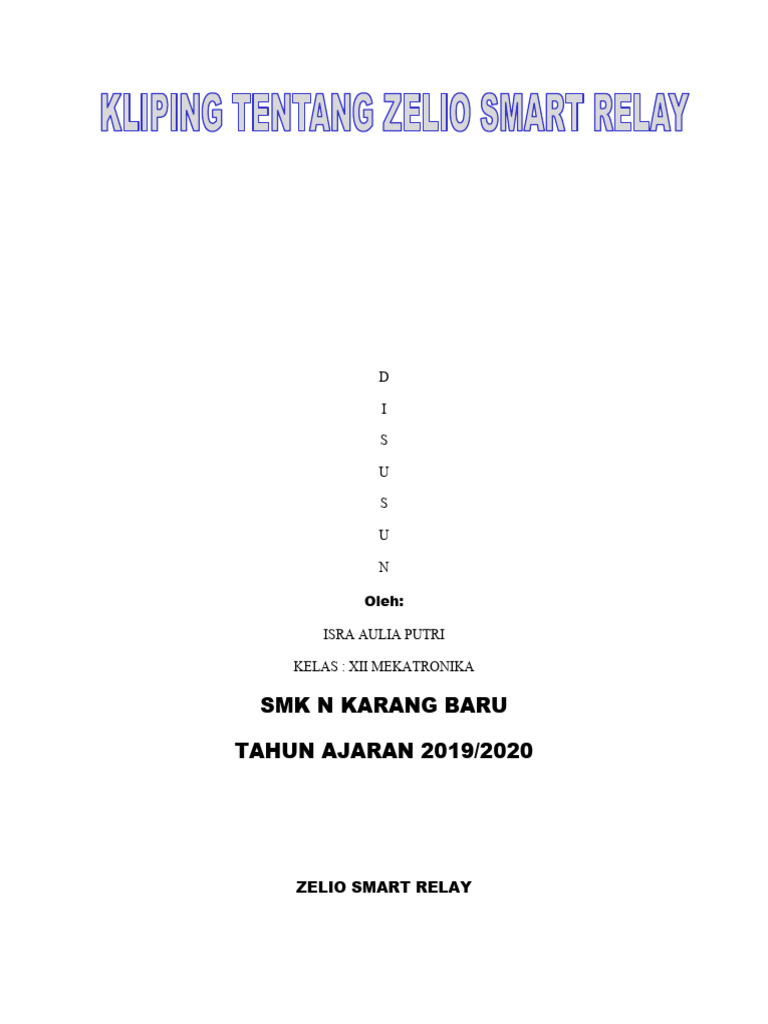 Keunggulan dan Jenis Zelio Smart Relay | PDF