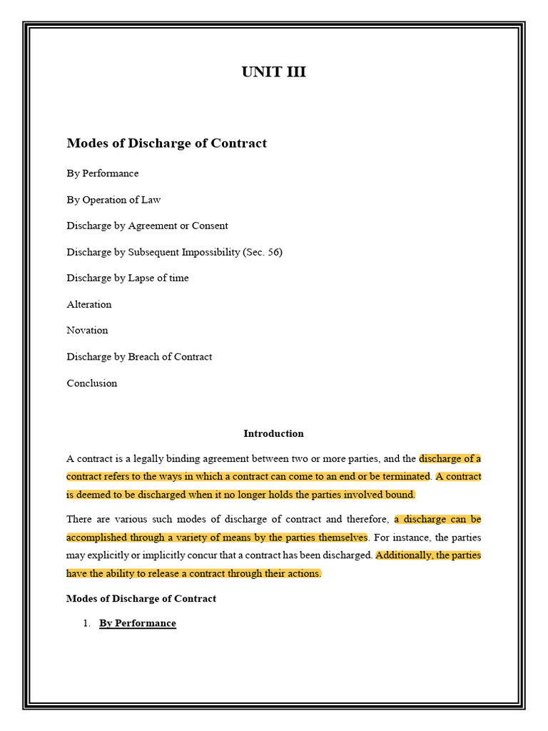 Contract 3 - 4 Sumanth | PDF | Breach Of Contract | Assignment (Law)