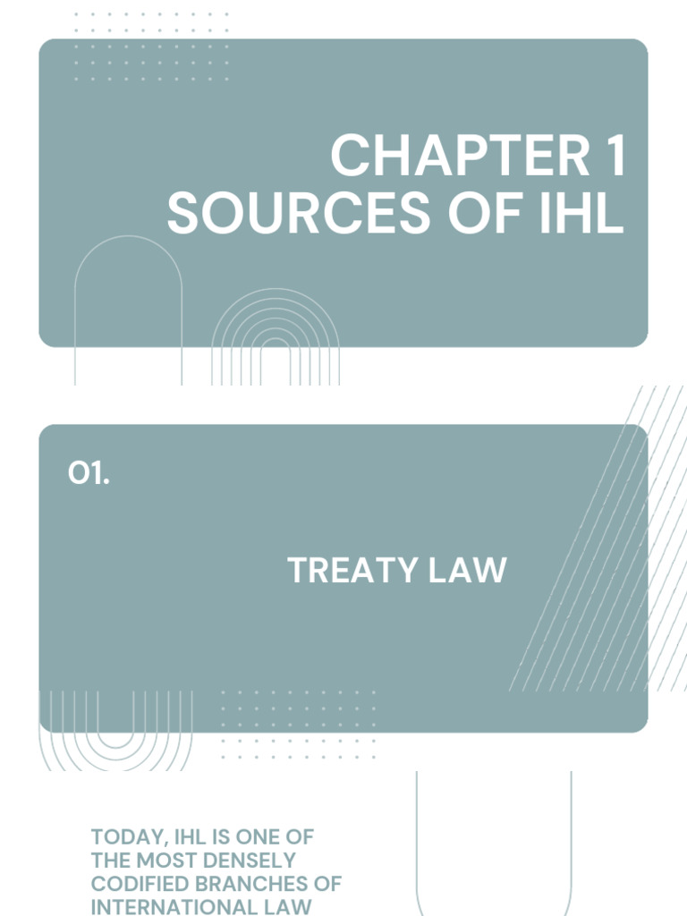 Sources of IHL | PDF | International Humanitarian Law | Military Occupation