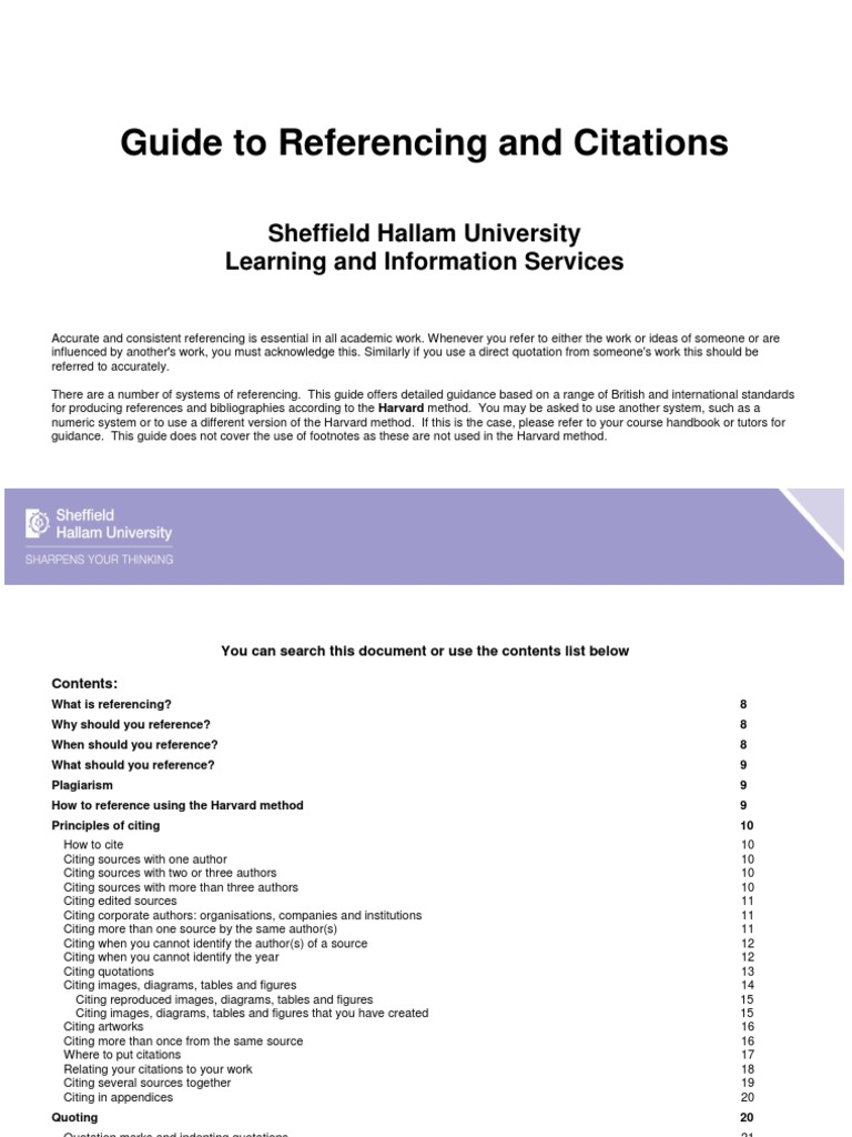 Harvard Referencing Guide | PDF | Citation | Books