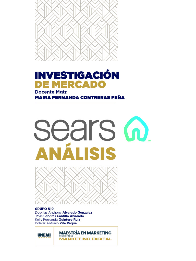 Proyecto_SEARS | Descargar gratis PDF | Marketing | Investigación de ...