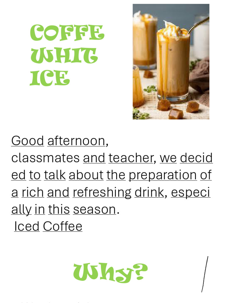 Iced Coffee Preparation Guide | PDF