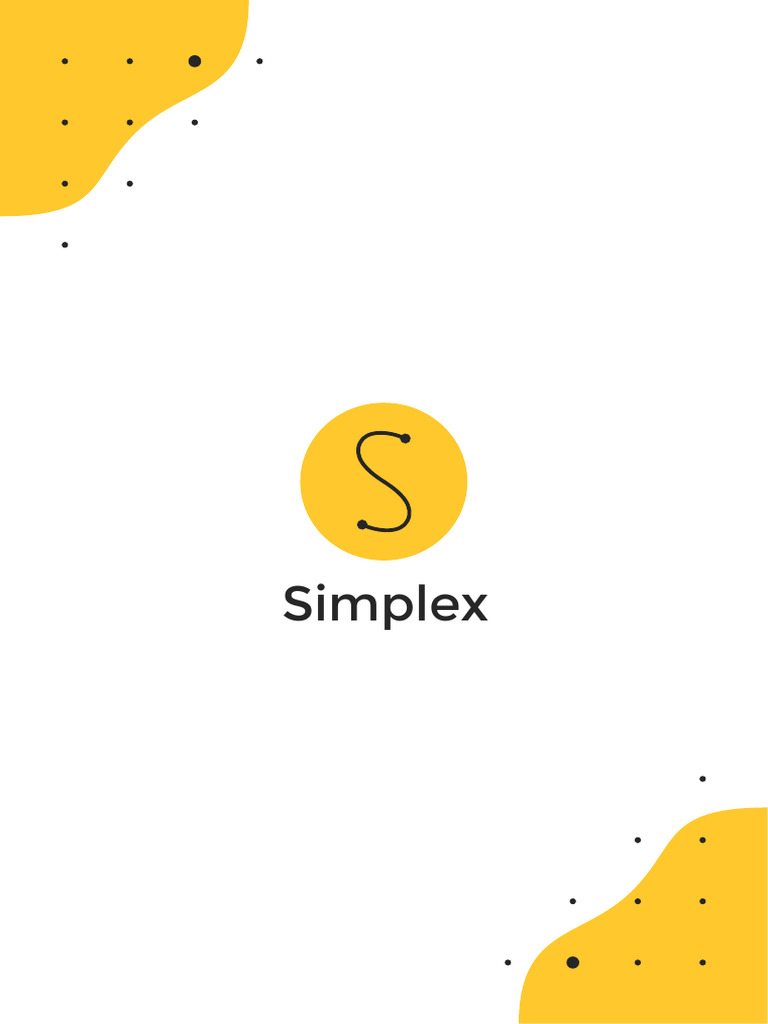 Simplex notes | PDF | Chart | Icon (Computing)