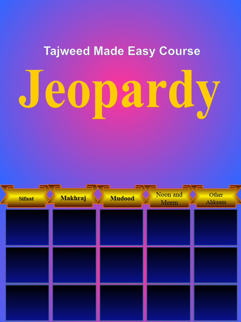 Final Recap Jeopardy | Download Free PDF | Languages Of Israel ...