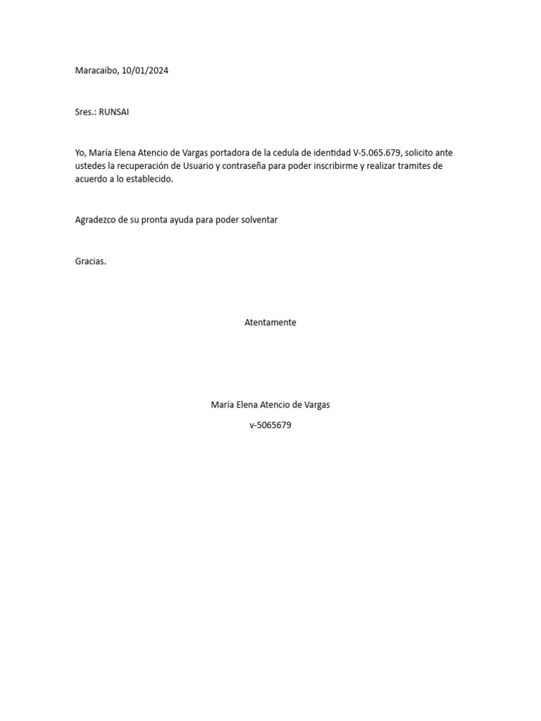 Carta A Runsai | PDF