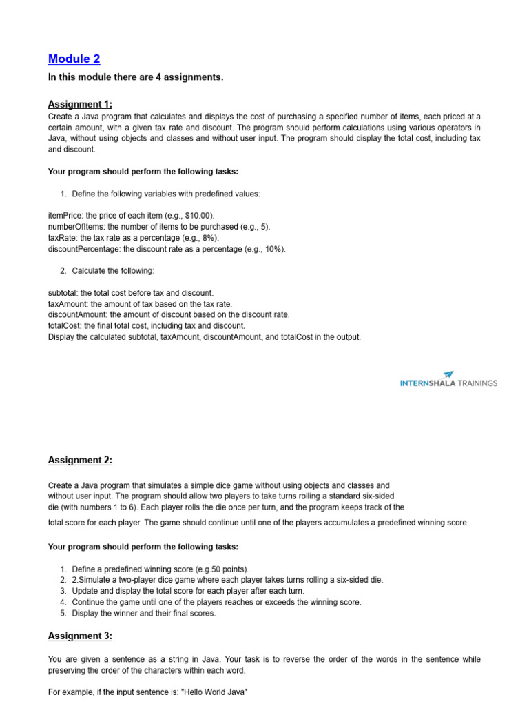 Module 2 Assignments | PDF | Cost | Taxes