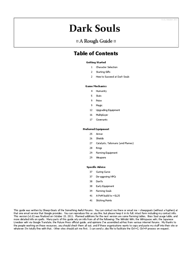 A Rough Guide to Dark Souls: Character Selection, Game Mechanics ...