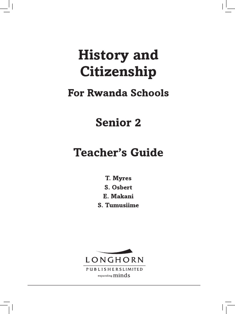 Senior 2 History Teacher's Guide | PDF | Colonialism | Africa