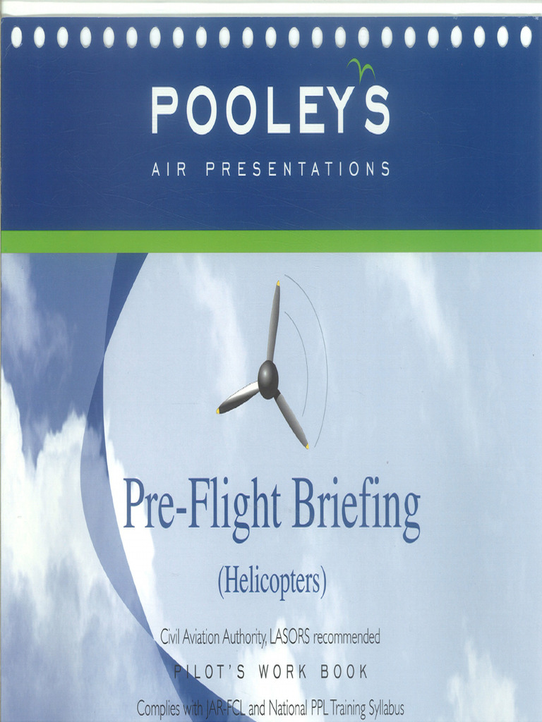 Pre-Flight Briefing Helicopters - Pooleys | PDF