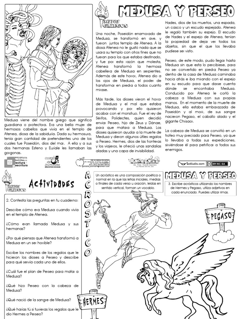 Medusa y Perseo | PDF | Medusa | Religión Griega Antigua