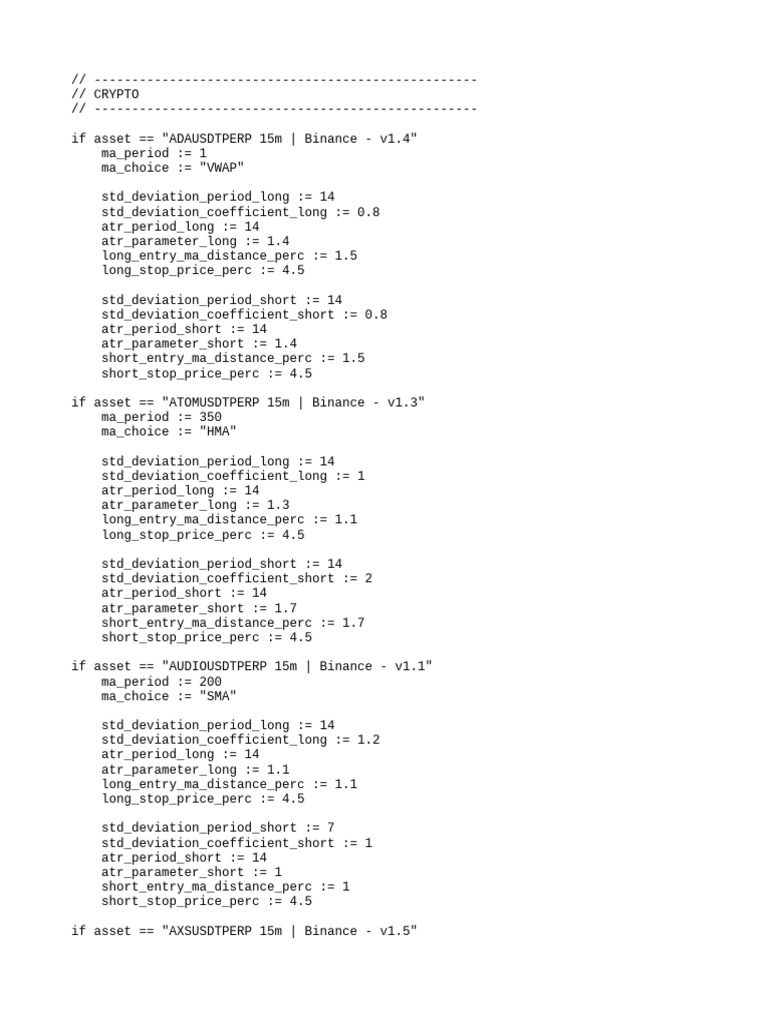 Settingan BEcak Untuk Masing-Masing Pairs | PDF | Petroleum Industry | Petroleum
