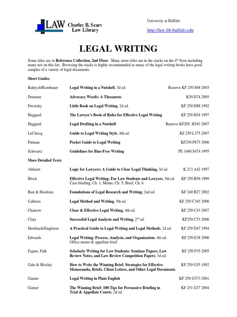 Legal Writing | PDF | Brief (Law) | Justice