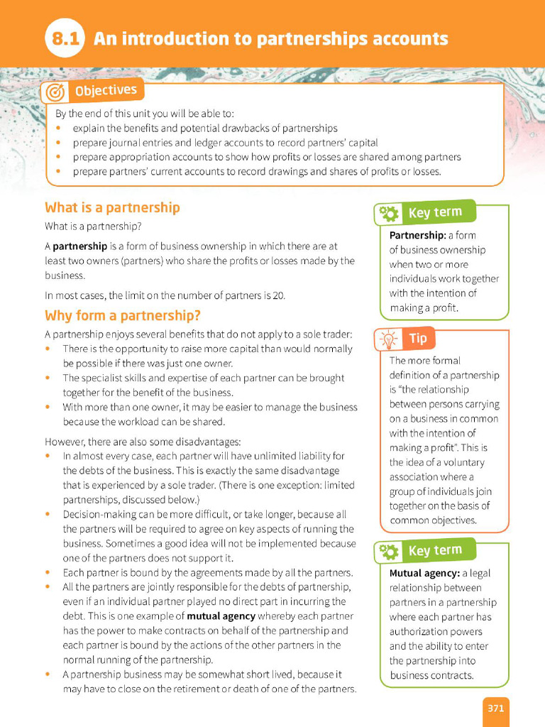 An Introduction To Partnerships Accounts | PDF