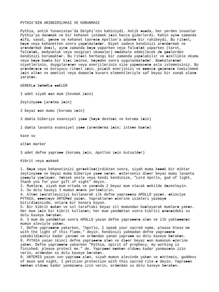 Pythia'nin Arindirilmasi Ve Korunmasi | PDF