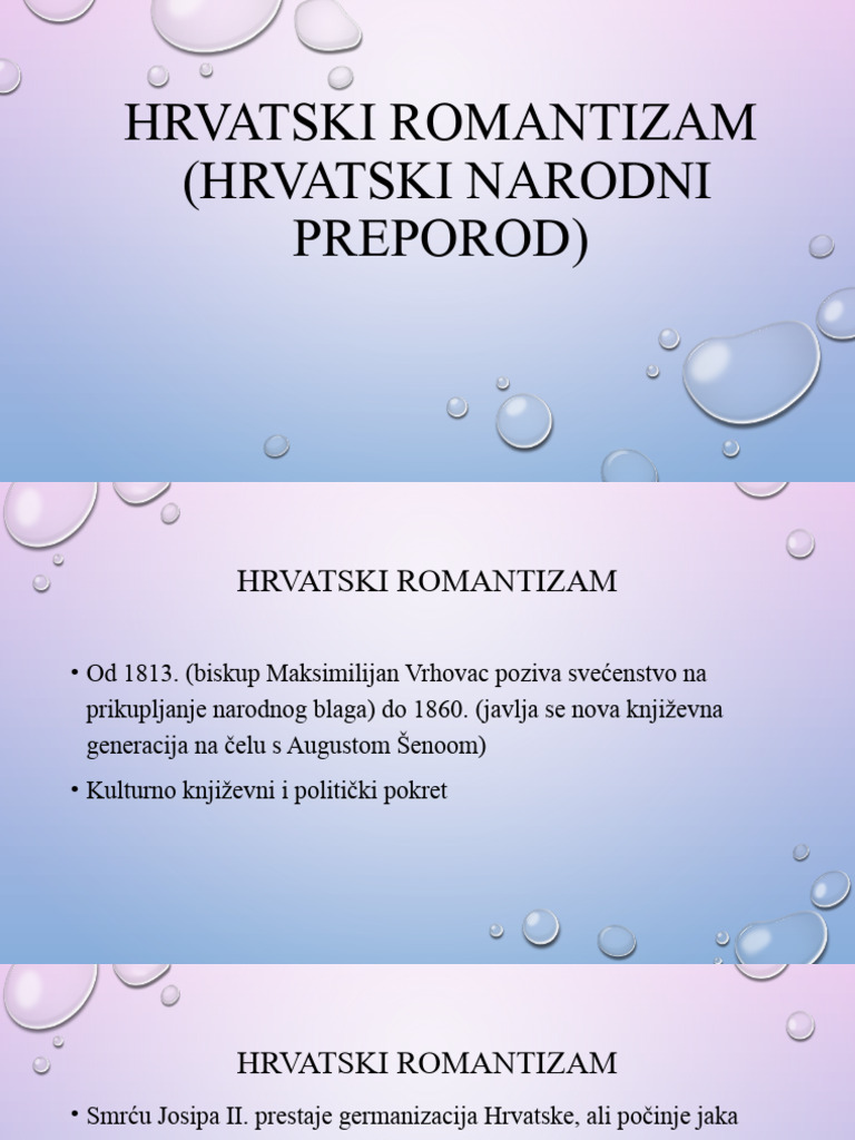 Hrvatski Romantizam | PDF