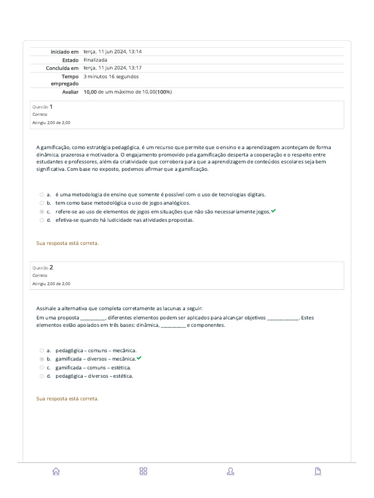Atividade - Módulo 2_ Revisão Da Tentativa | PDF | Aprendizado | Pedagogia